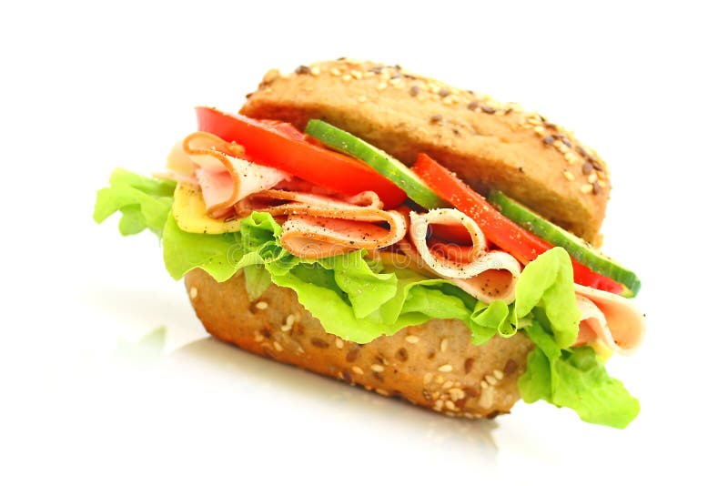 Fresh sandwich stock image. Image of close, breakfast - 12304111
