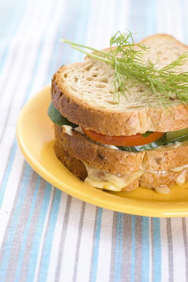 Fresh sandwich stock photo. Image of bread, wheat, brown - 13393792