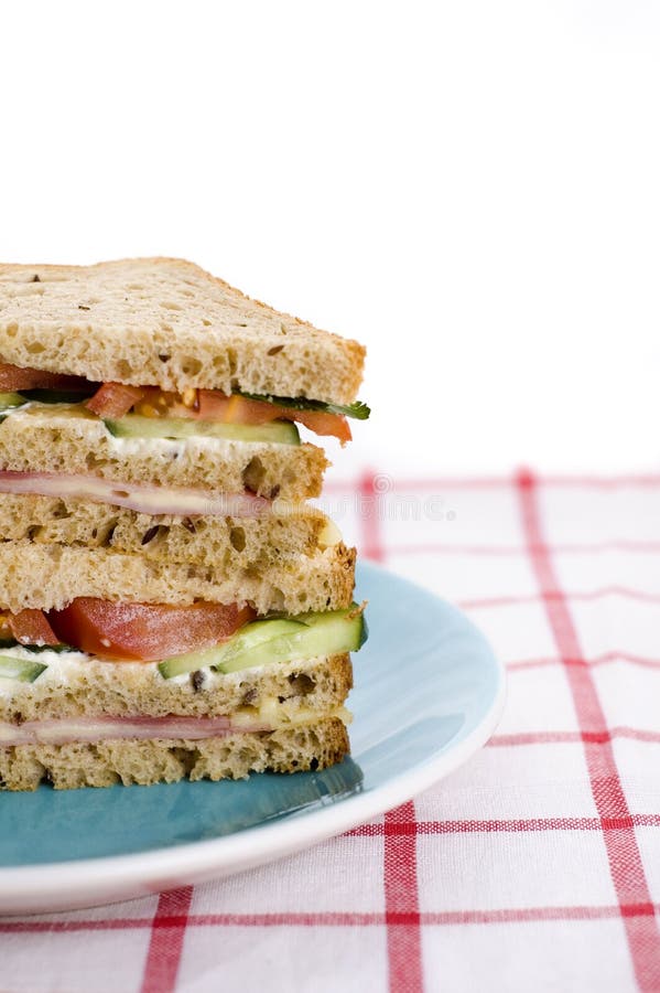 Fresh sandwich stock image. Image of ingredient, vegetable - 13434241