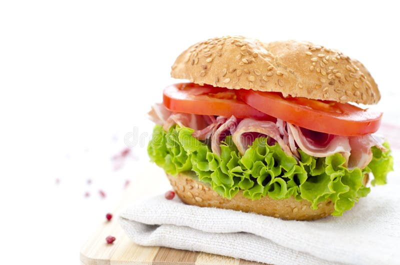 Fresh sandwich stock image. Image of salad, breakfast - 25505195