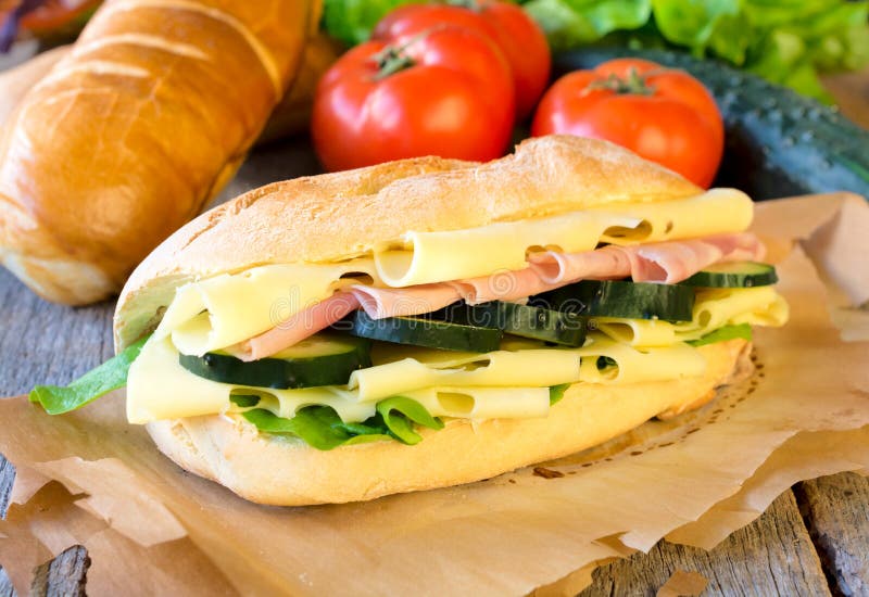 Fresh sandwich stock image. Image of meat, leaf, organic - 38854849