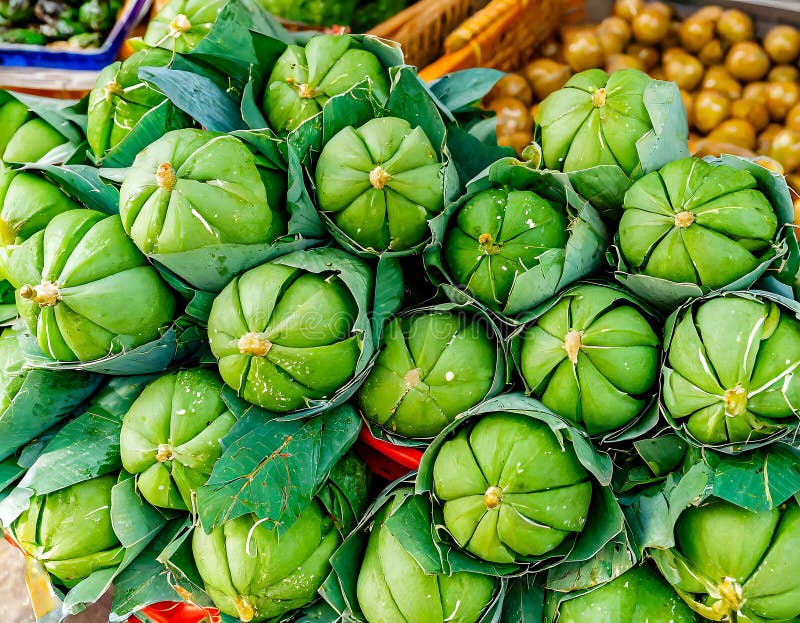 Fresh Sayote Cactus at Traditional Market Stock Image - Image of fresh ...