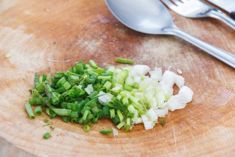 Fresh Scallion slice stock image. Image of leaf, vegetable - 90308361