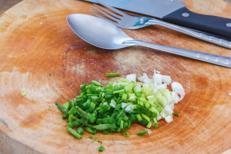Fresh Scallion slice stock image. Image of freshness - 90308399