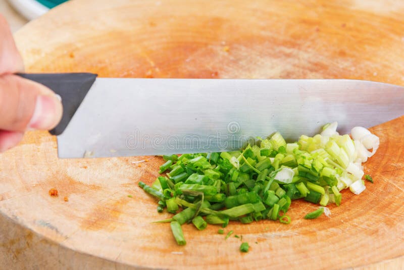 Fresh Scallion slice stock photo. Image of health, natural - 90309798