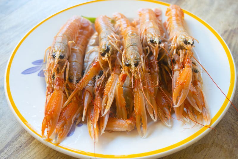 Fresh Scampi of Mediterranean Sea Stock Photo - Image of crawfish ...