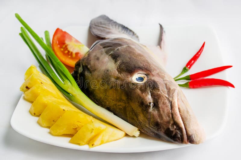 Fresh sea fish stock photo. Image of pineapple, seaside - 61247778