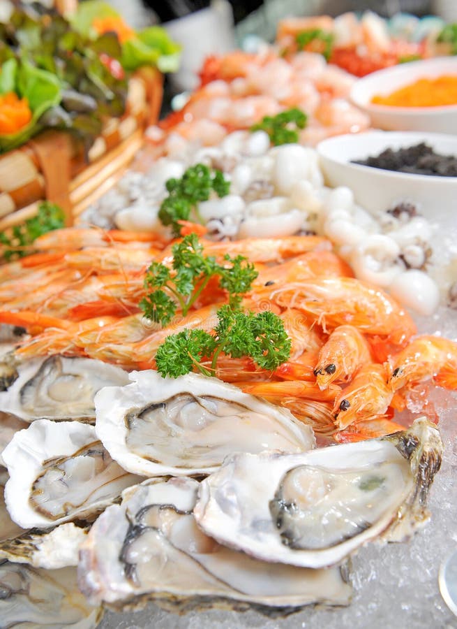 Seafood Party Buffet stock photo. Image of crab, shrimp - 7424958