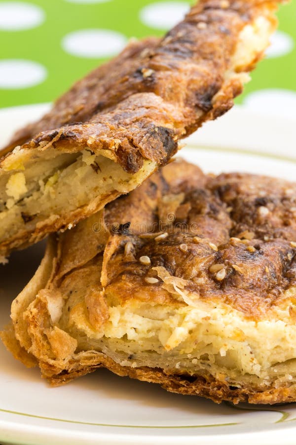 Fresh Serbian Gibanica Pie with Buckwheat Stock Image - Image of ...