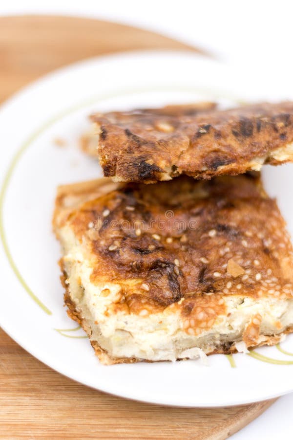 Fresh Serbian Gibanica Pie with Buckwheat Stock Photo - Image of ...