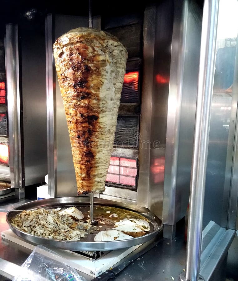 Fresh shawarma stock photo. Image of machinery, east - 57664782