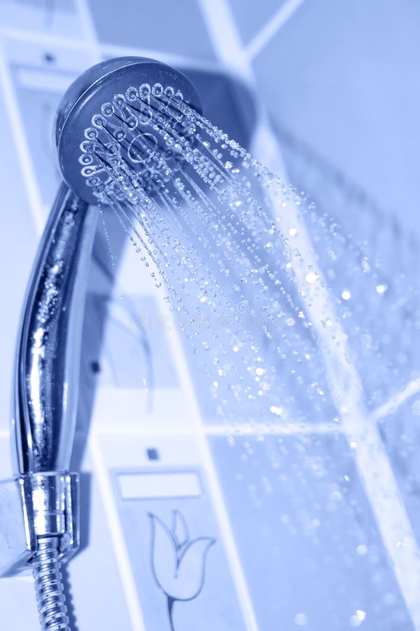 Detail of a Water Shower on the Beach Stock Image - Image of ...