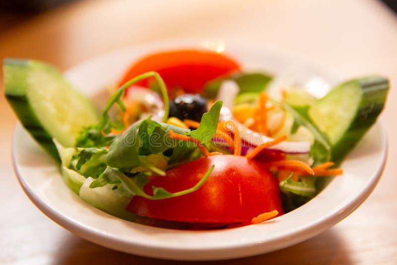 Fresh Side Salad stock image. Image of serving, side - 285887617