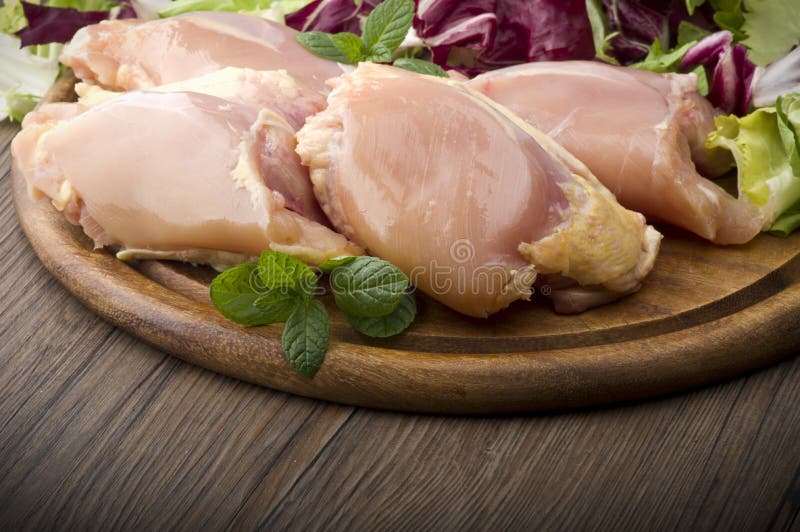 Fresh skinless chicken stock image. Image of meal, healthy - 61941013