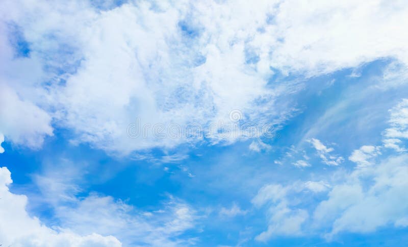 Fresh Sky Open and White Soft Clouds Cleared after a Rainstorm. it ...