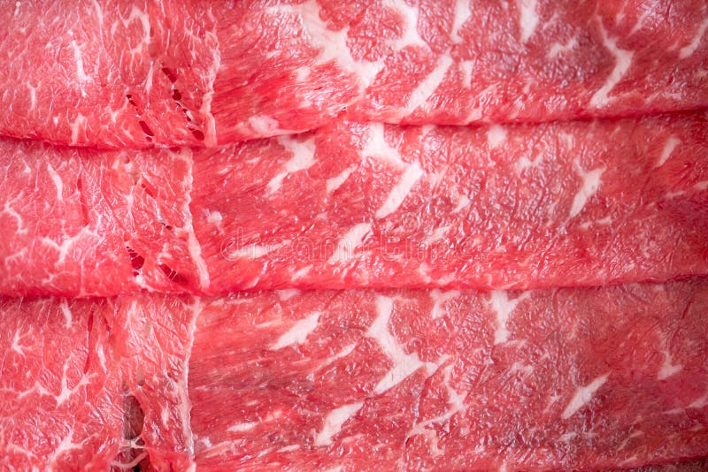 Fresh Slice Beef Meat Texture Background Stock Image - Image of ...