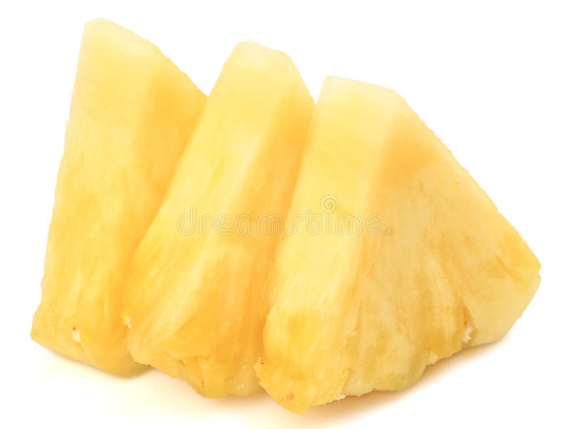 Fresh slice pineapple stock image. Image of single, leaf - 169669555