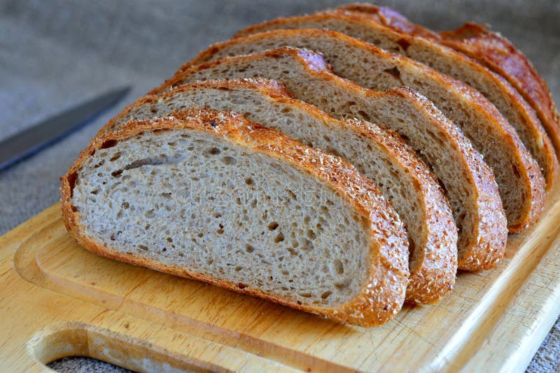 Fresh sliced bread stock image. Image of baked, herb - 92310053