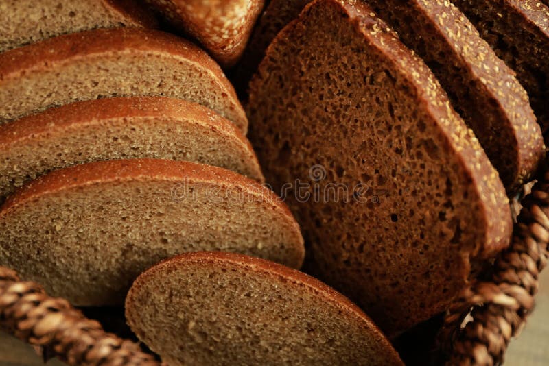 Fresh sliced bread loaf, stock image. Image of plaited - 111526273