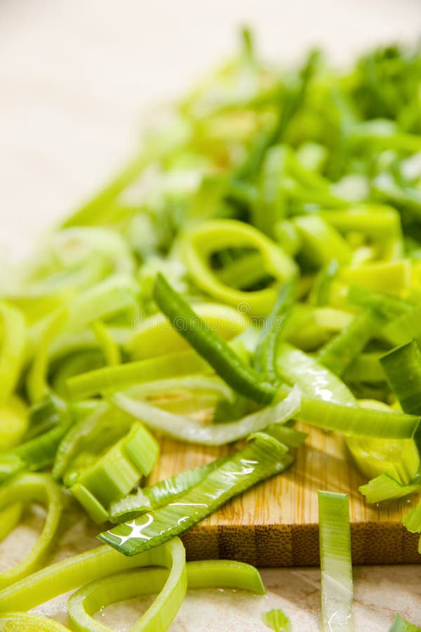 Sliced leek stock image. Image of vitamins, healthy - 135566115