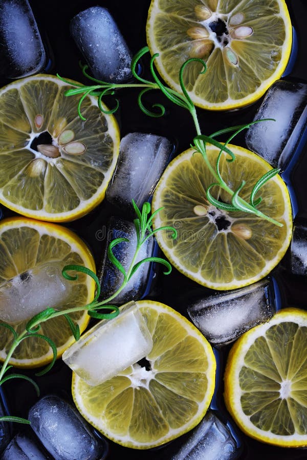 Fresh sliced lemon. stock photo. Image of refreshing - 206160108