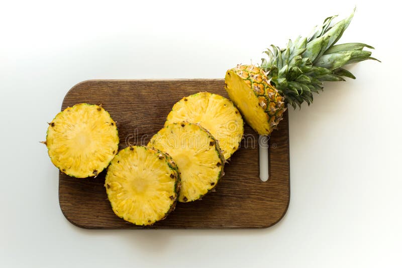 Fresh sliced pineapple stock photo. Image of freshness - 102546952