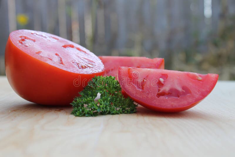 Fresh sliced tomato stock photo. Image of seasoning, food - 27937674
