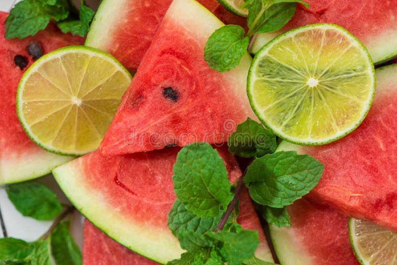 Fresh Sliced Watermelon on a Plate in Summertime Stock Image - Image of ... Fresh Sliced Watermelon on a Plate in Summertime Stock Image - Image of ...