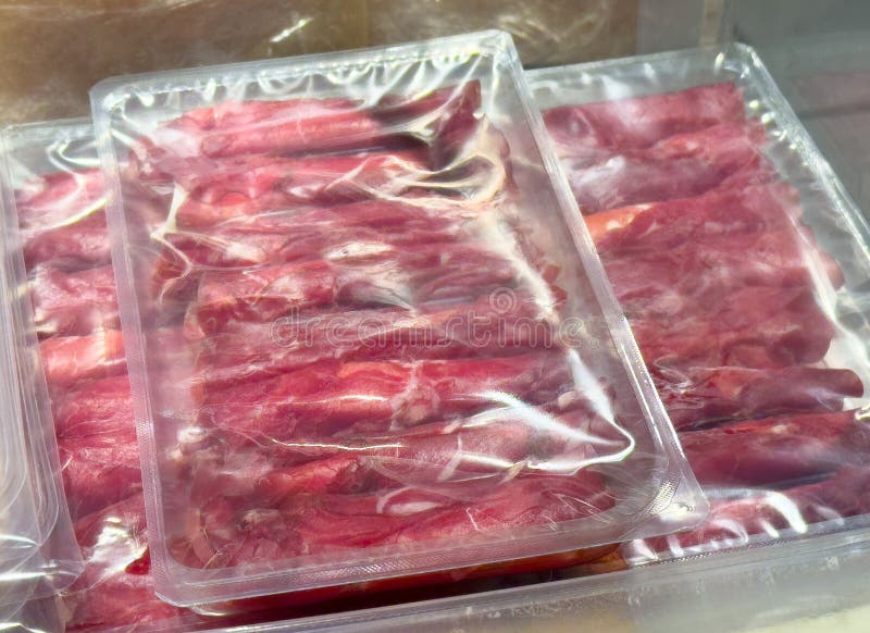 Raw Meat Plastic Containers Grocery Store Stock Photos - Free & Royalty ...
