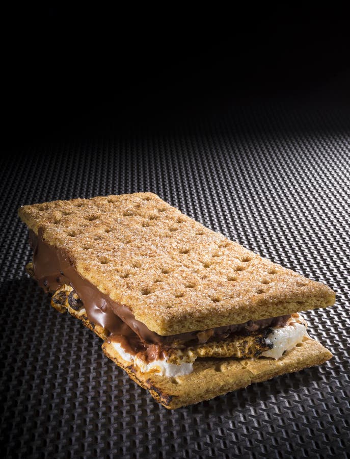 Fresh Smore on a Textured Table Stock Image - Image of food, orange ...