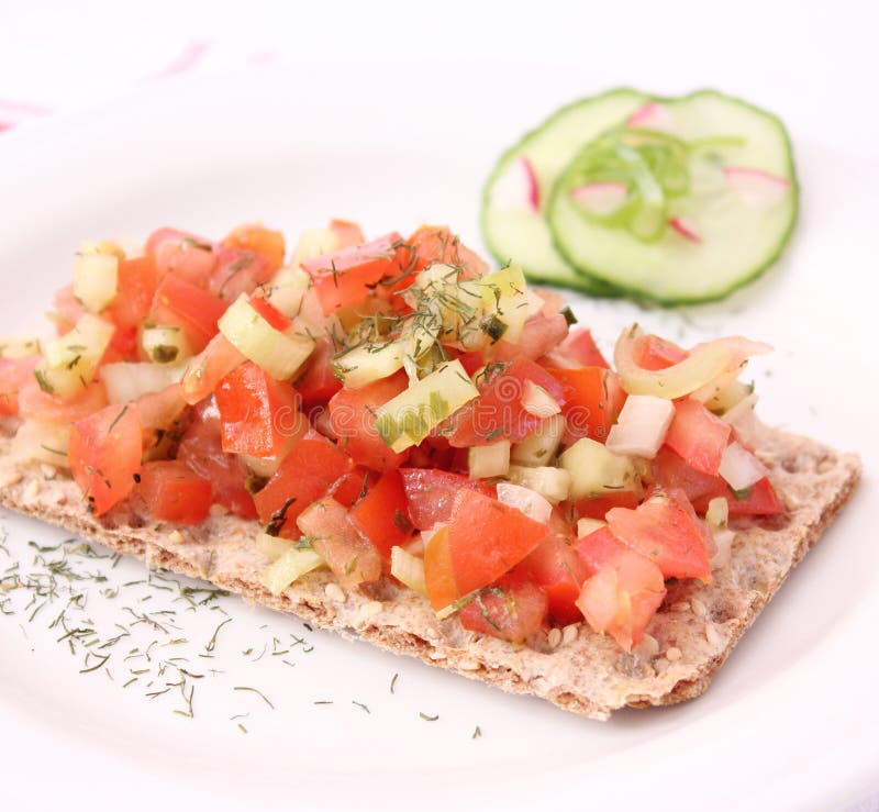 Fresh snack stock photo. Image of bruschetta, healthy - 34446834