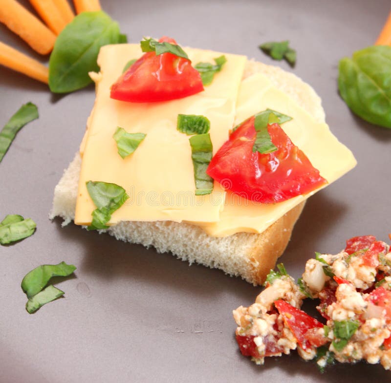 Fresh snack with cheese stock photo. Image of food, cheese - 32370578