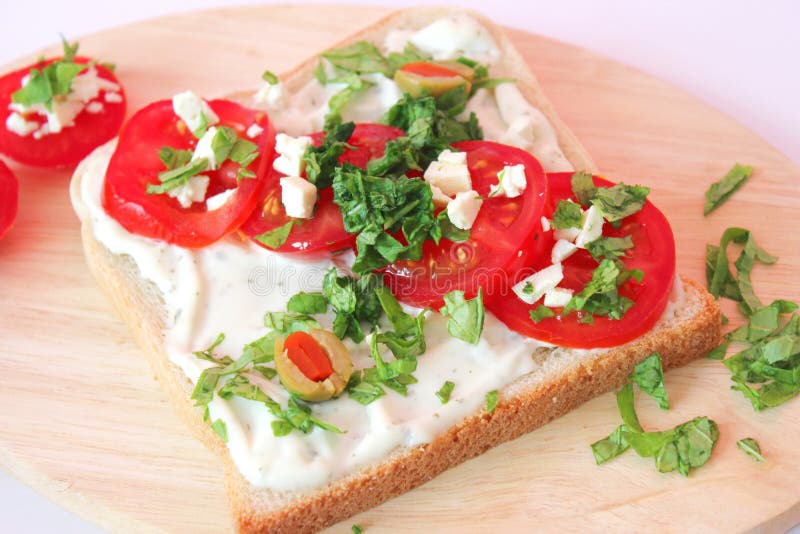 Fresh snack stock image. Image of quark, feta, olives - 32370643