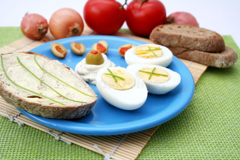Fresh snack with eggs stock photo. Image of snack, buffet - 34324590