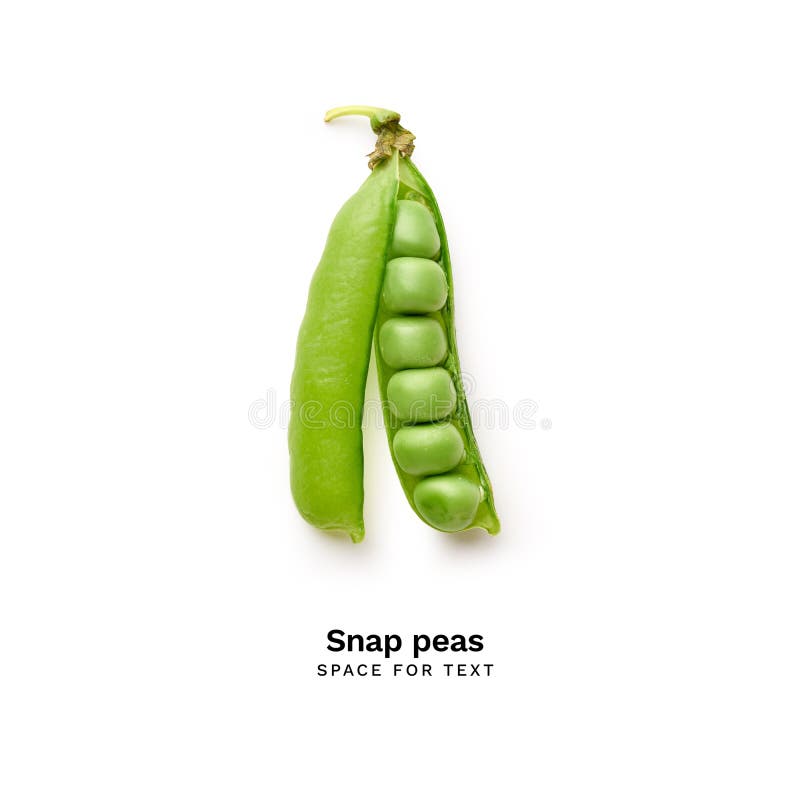 Fresh snap peas isolated stock photo. Image of macro - 190801694