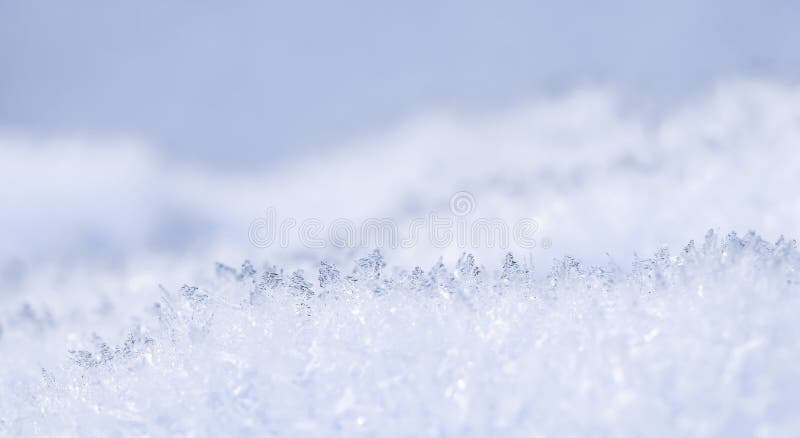 Fresh Snow Background. Natural Winter Backdrop. Texture in Blue Tones ...