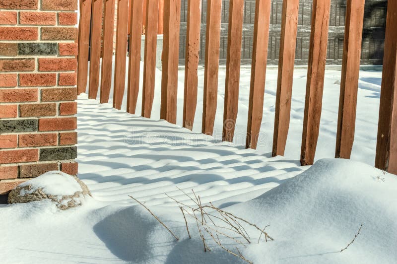 Fresh snow stock image. Image of snow, winter, corner - 89715717