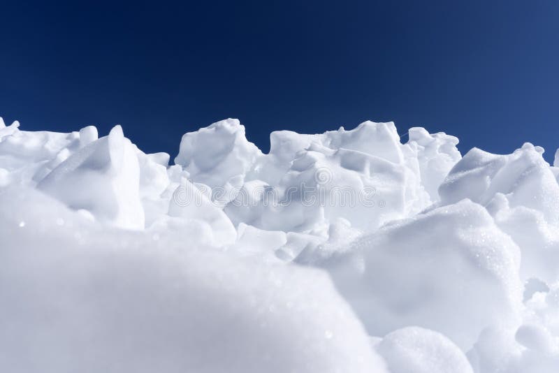 Fresh snow detail close up stock photo. Image of season - 237722336