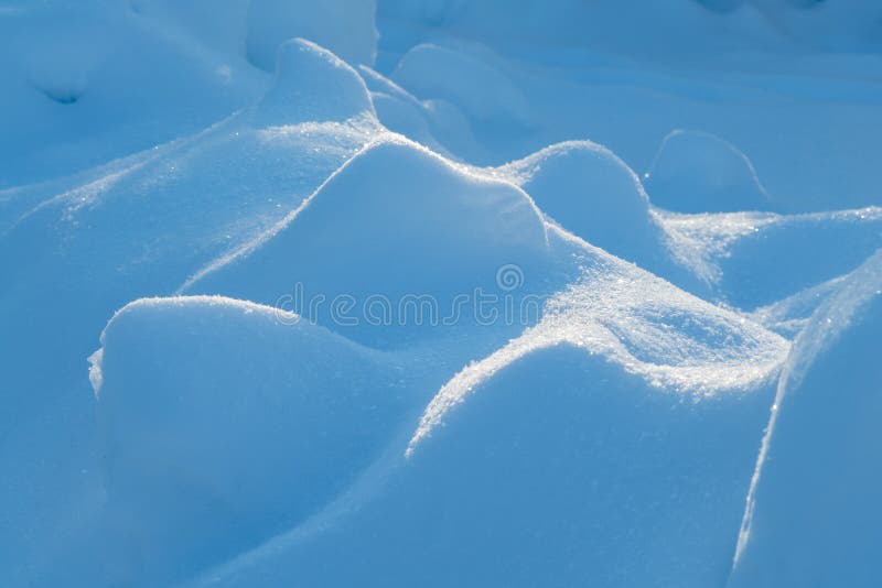 Fresh Snow on the Side of the Sidewalk. Winter Weather Background Stock ...