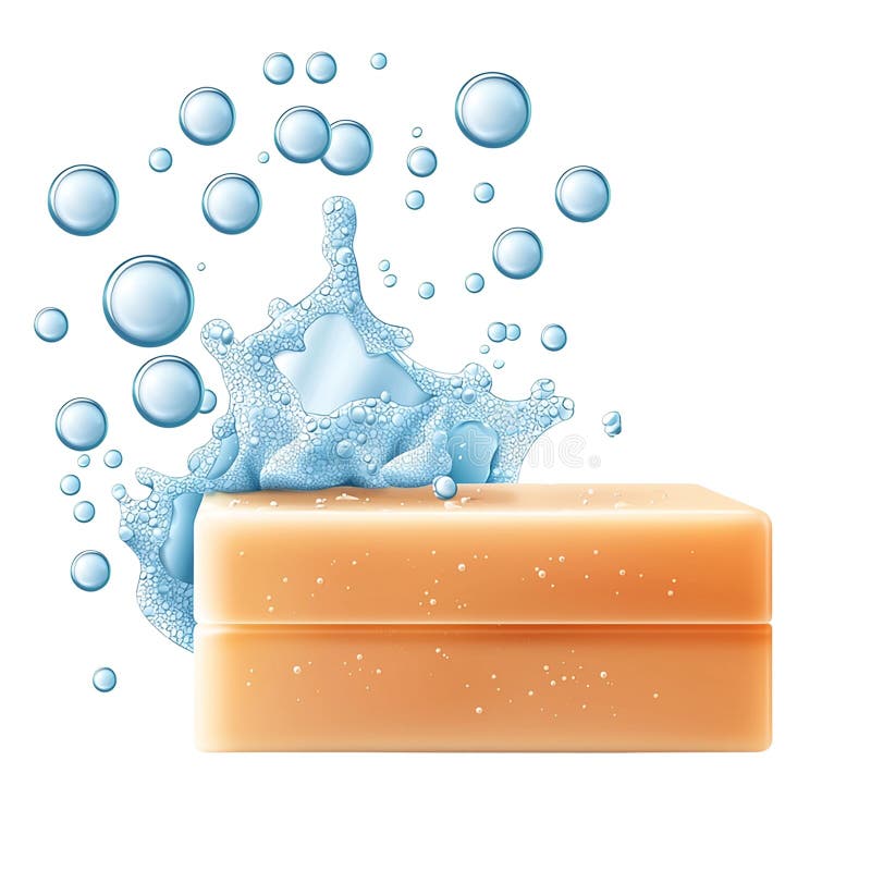 Fresh Soap with Bubbles Creates a Clean and Refreshing Atmosphere ...