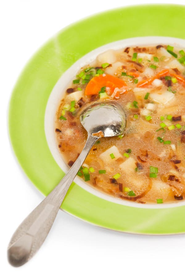 Fresh soup stock image. Image of consomme, nutritious - 18458469