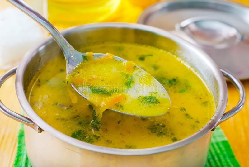 Fresh soup stock image. Image of lemon, healthy, appetizer - 27485587