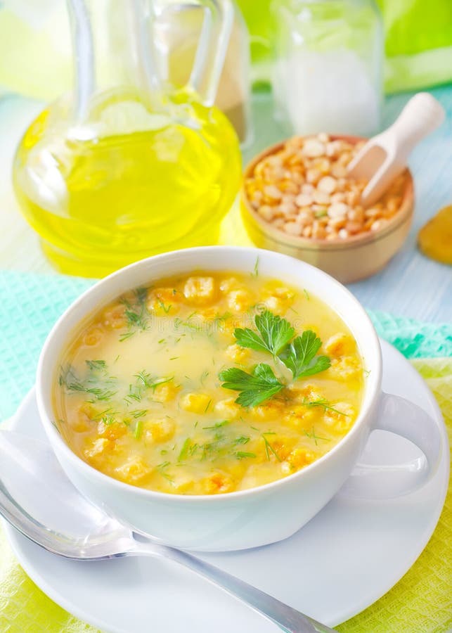 Fresh soup stock photo. Image of food, cream, fresh, portion - 28270294