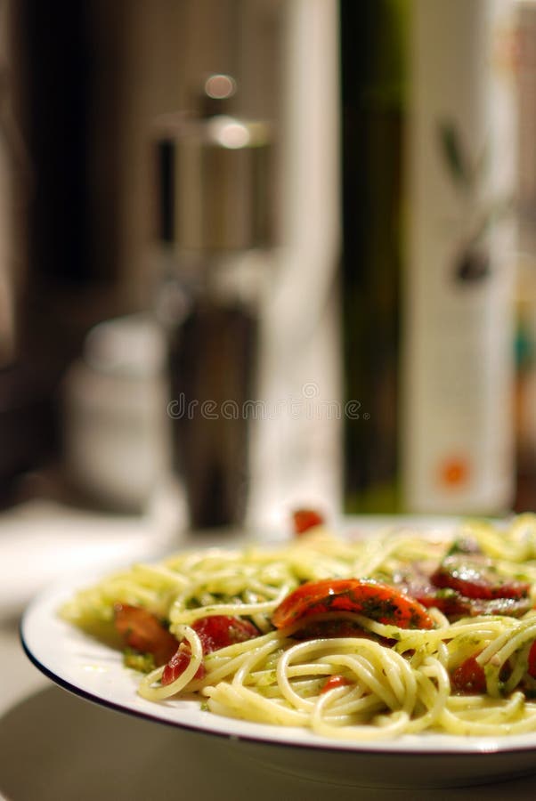 Fresh spaghetti stock photo. Image of served, vitamins - 13515592