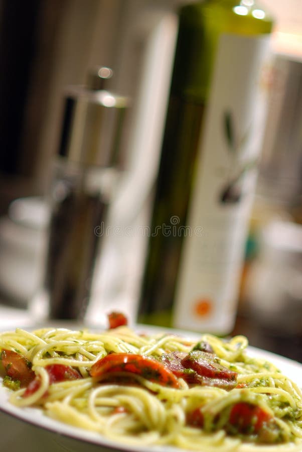 Fresh spaghetti stock photo. Image of tomato, dish, cuisine - 13515594