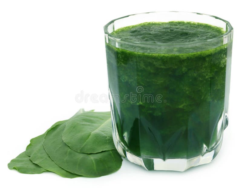Fresh spinach with juice stock photo. Image of organic - 76617912