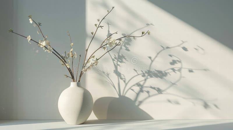 A Fresh Spring Concept with Soft Pastel Flowers on a White Minimalist ...