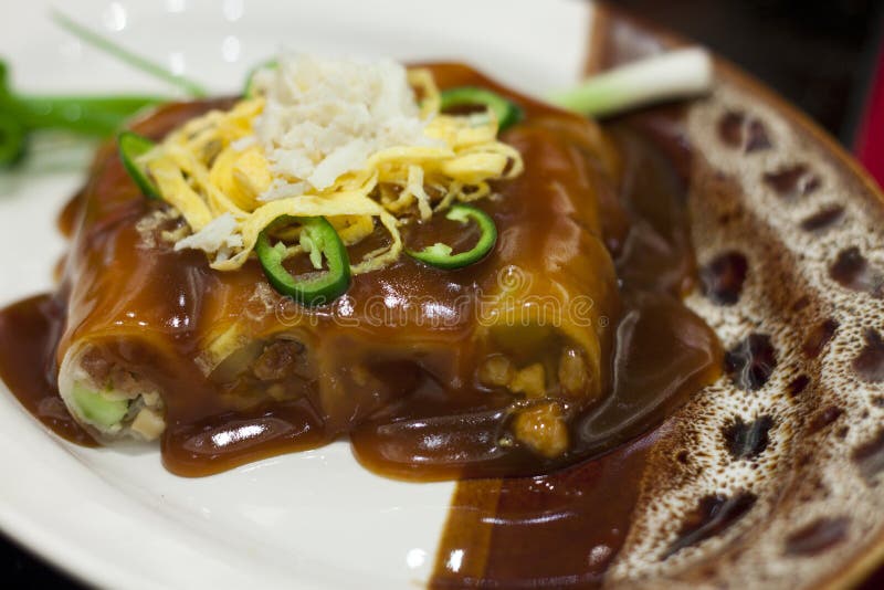 Fresh Spring Roll stock image. Image of roll, eggs, pepper - 26608985