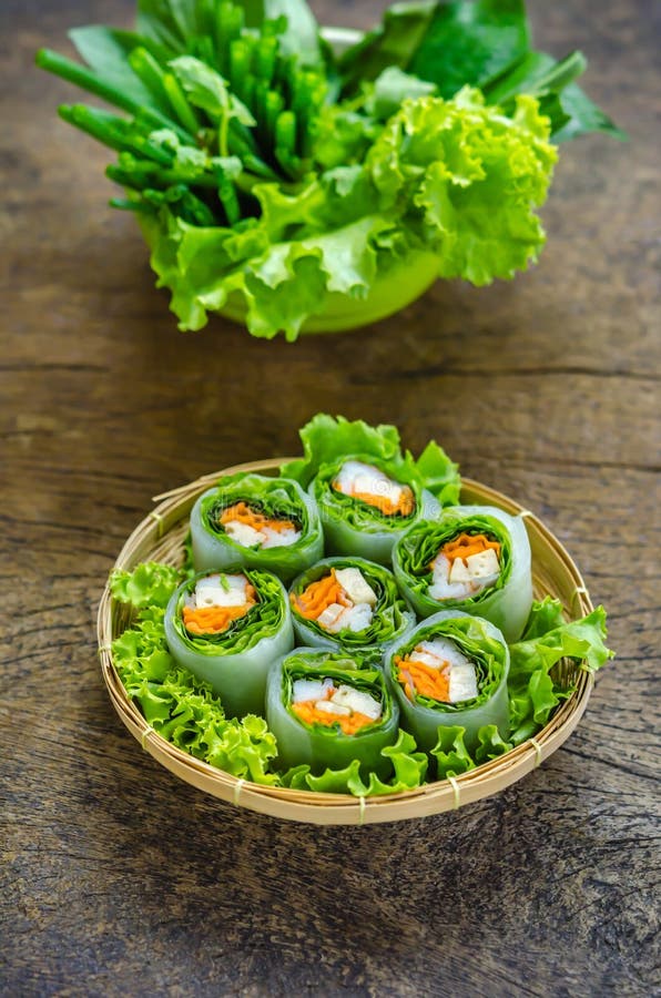Fresh Spring Roll stock photo. Image of meal, lunch, rice - 87607390
