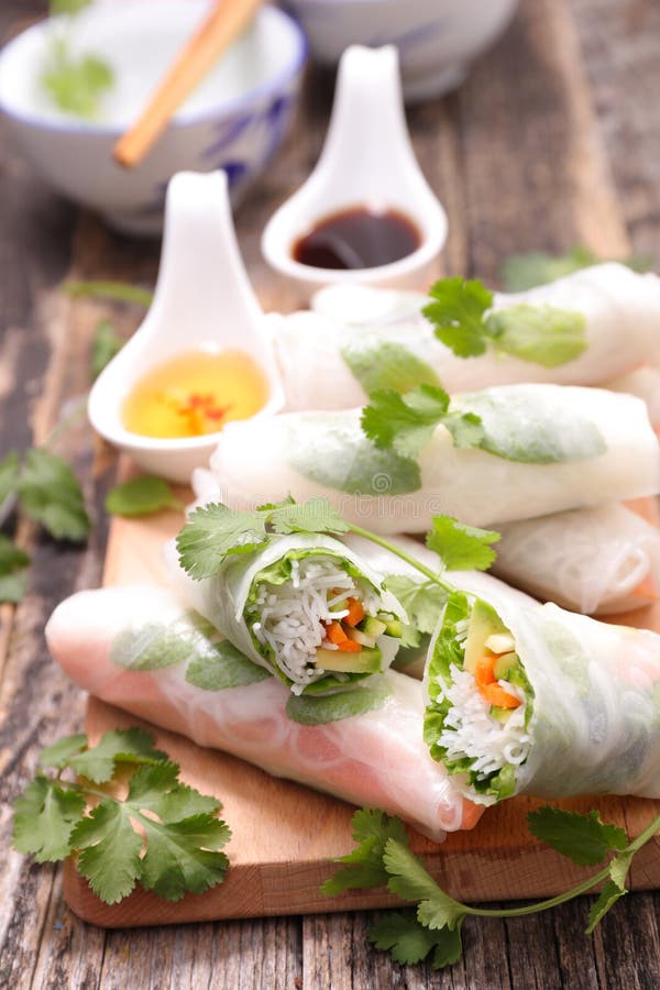 Fresh spring roll stock image. Image of roll, vietnam - 18083039